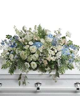 Tender Remembrance Casket Spray - Sympathy Flowers Denver, CO, Veldkamp ...